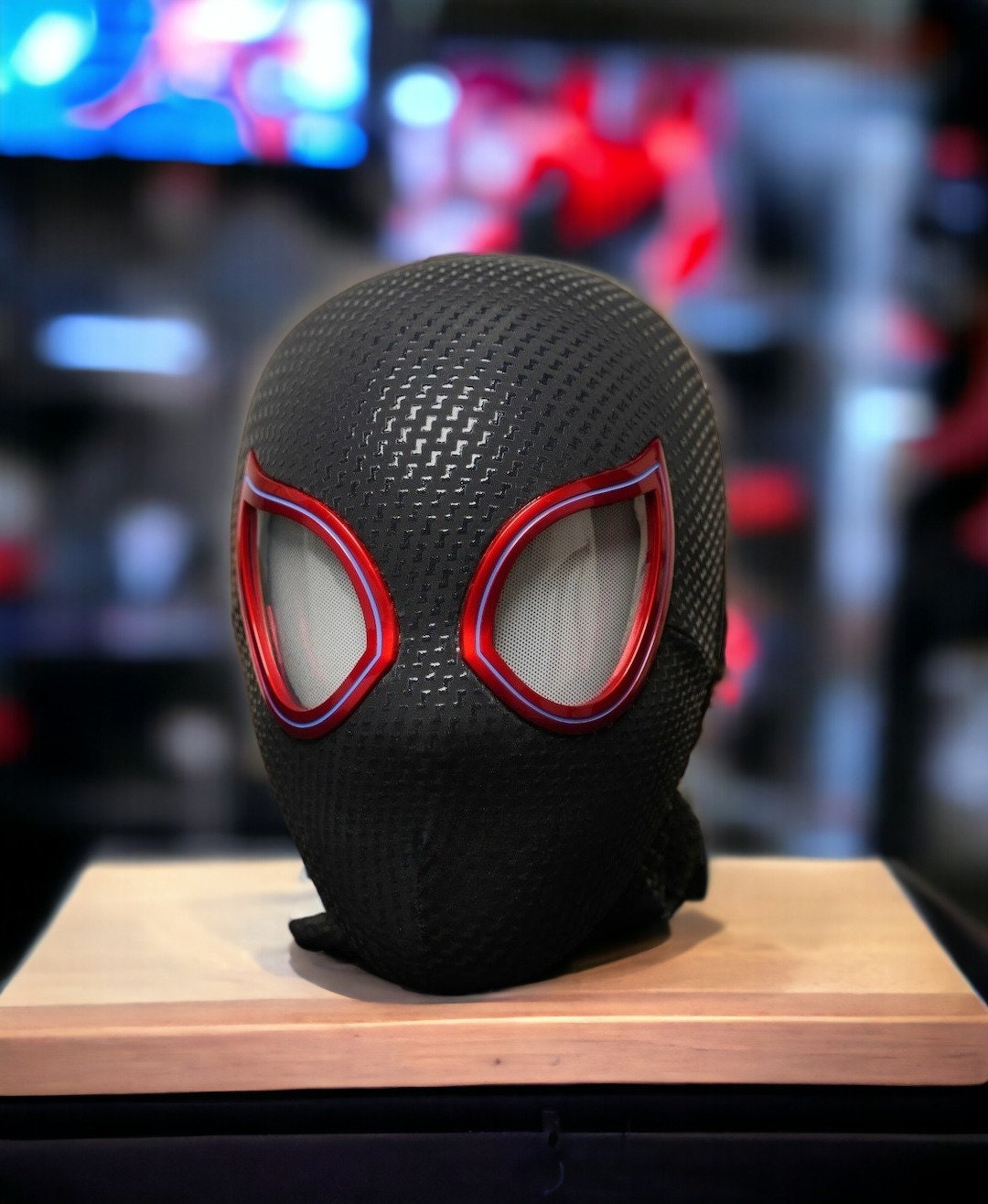 Spider Man Blinking Miles Morales Mask Moving Eyes Winking - Etsy Australia