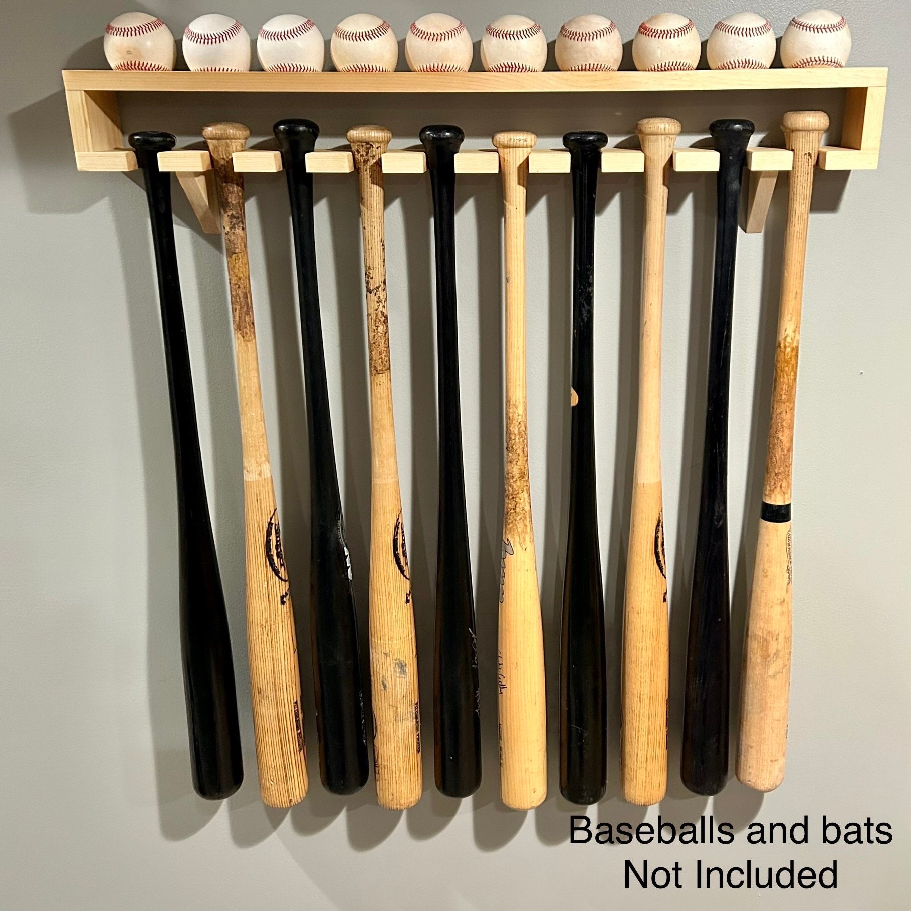 Full Size Baseball and Bat Display Shelf - Etsy