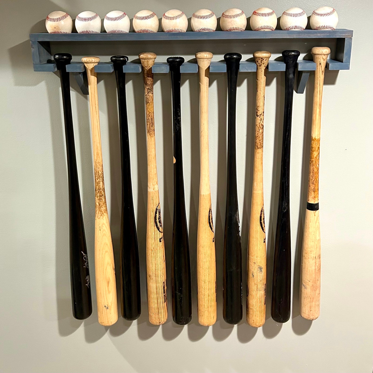 Full Size Baseball and Bat Display Shelf - Etsy