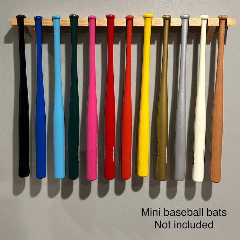 Mini Souvenir Baseball Bat Display Shelf - Etsy