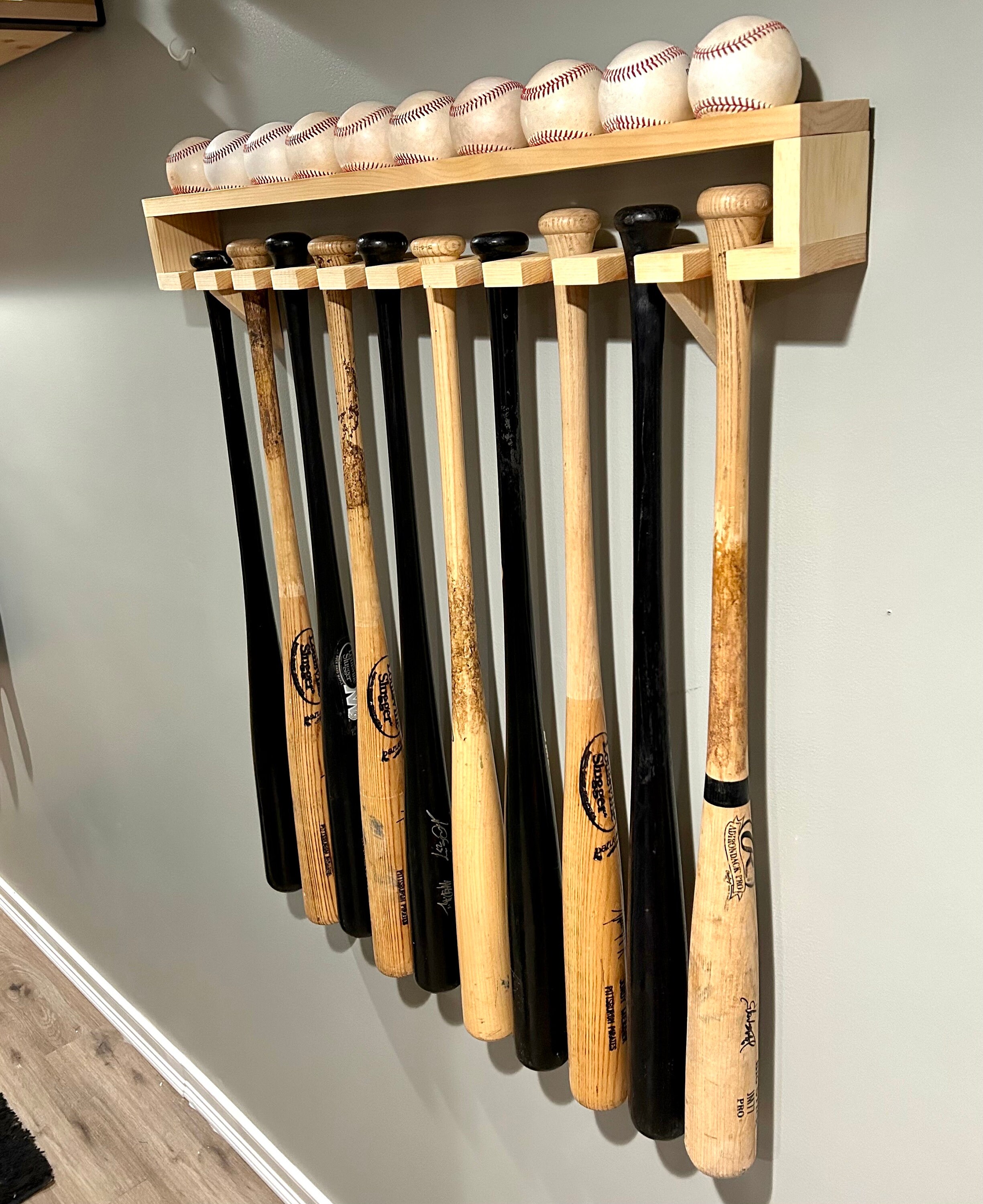 Full Size Baseball and Bat Display Shelf - Etsy