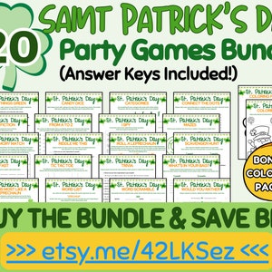 St Patrick's Day Fact or Fiction Party Game True or False Activity ...