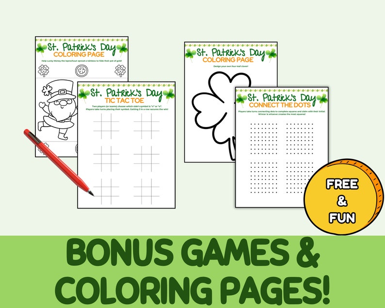 St Patrick's Day Word Scramble Party Game Guessing Activity Printable ...