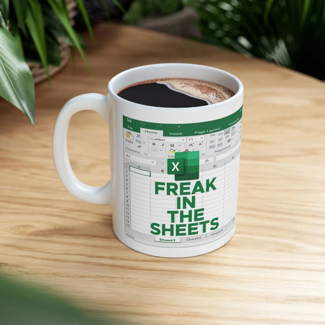 Excel Mug Freak in the Sheets 11oz Capacity - Etsy UK