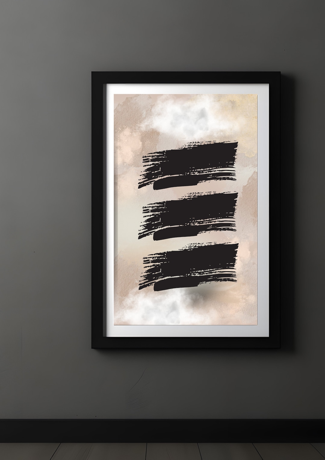 Abstract Brush Strokes, Digital Prints, Modern Abstract Art Prints ...