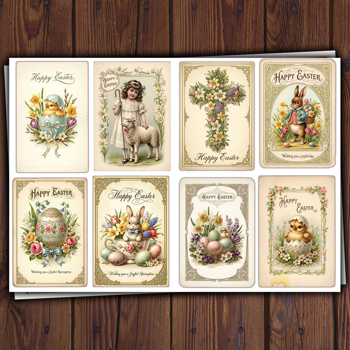 Vintage Easter Atc Cards Ephemera, Spring Junk Journal Printable ...