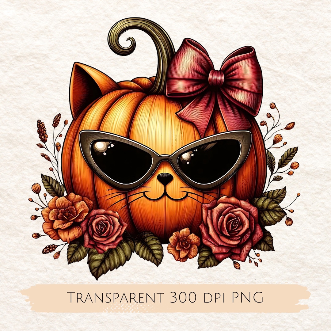 Cute Pumpkin Cat PNG, Pumpkin Print, Cat Mama Design, Pumpkin Season ...