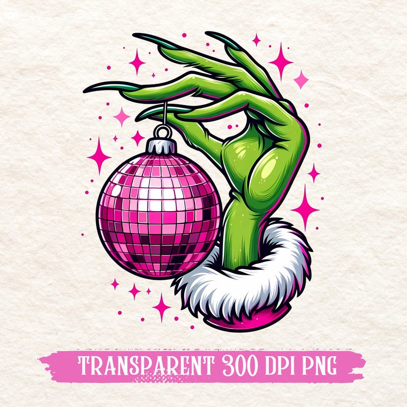 Grinch Hand Clip Art - Etsy