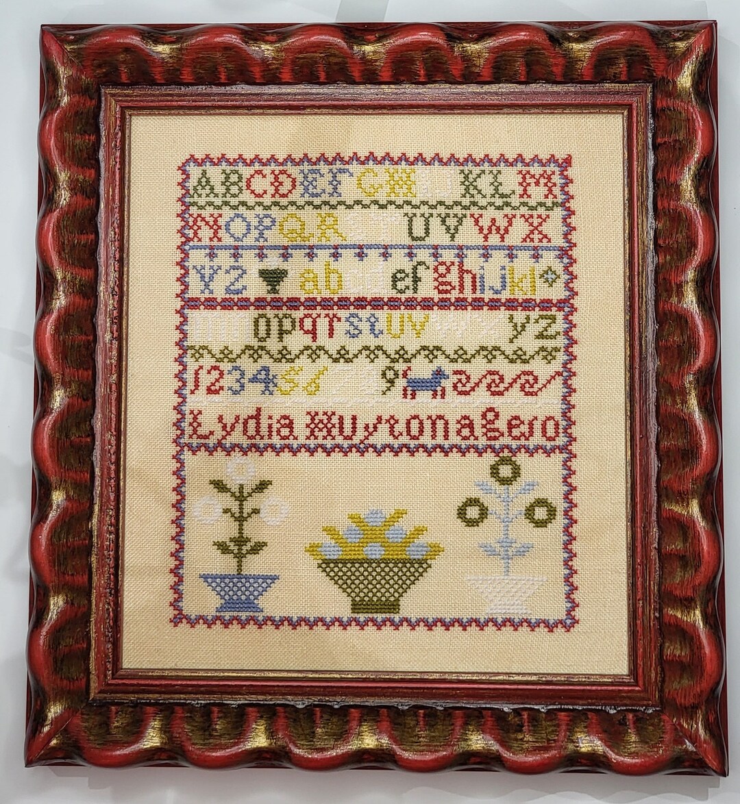 Lydia Huyton Sampler Reproduction, PDF Pattern - Etsy