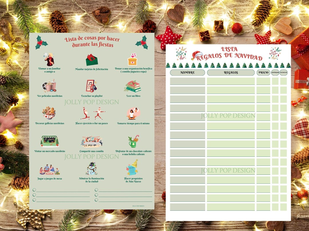 Lista Para Navidad Imprimible, Lista De Cosas Por Hacer, Planificación ...