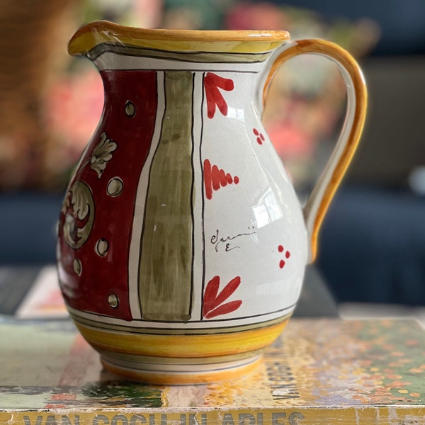 Italy Pitcher Vintage Ceramic - Etsy