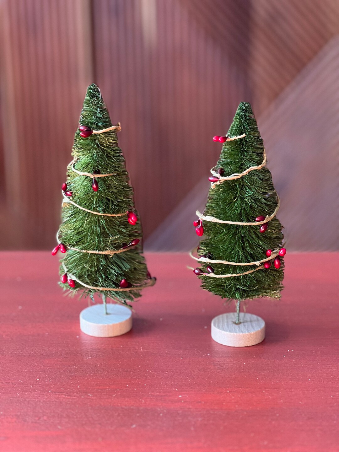 Vintage Christmas Bottle Brush Trees - Etsy