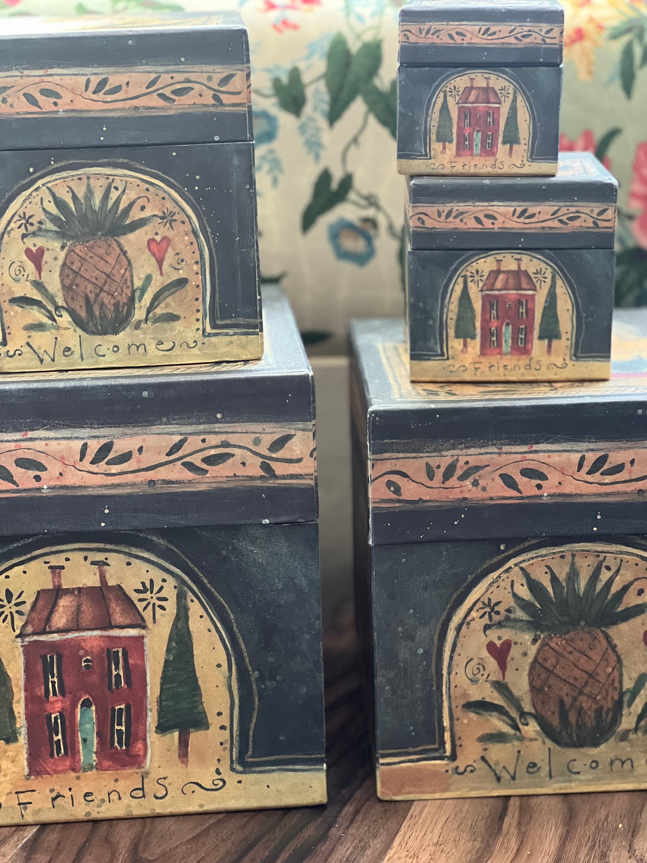 Vintage Primitive Bobs Boxes Nesting Boxes - Etsy