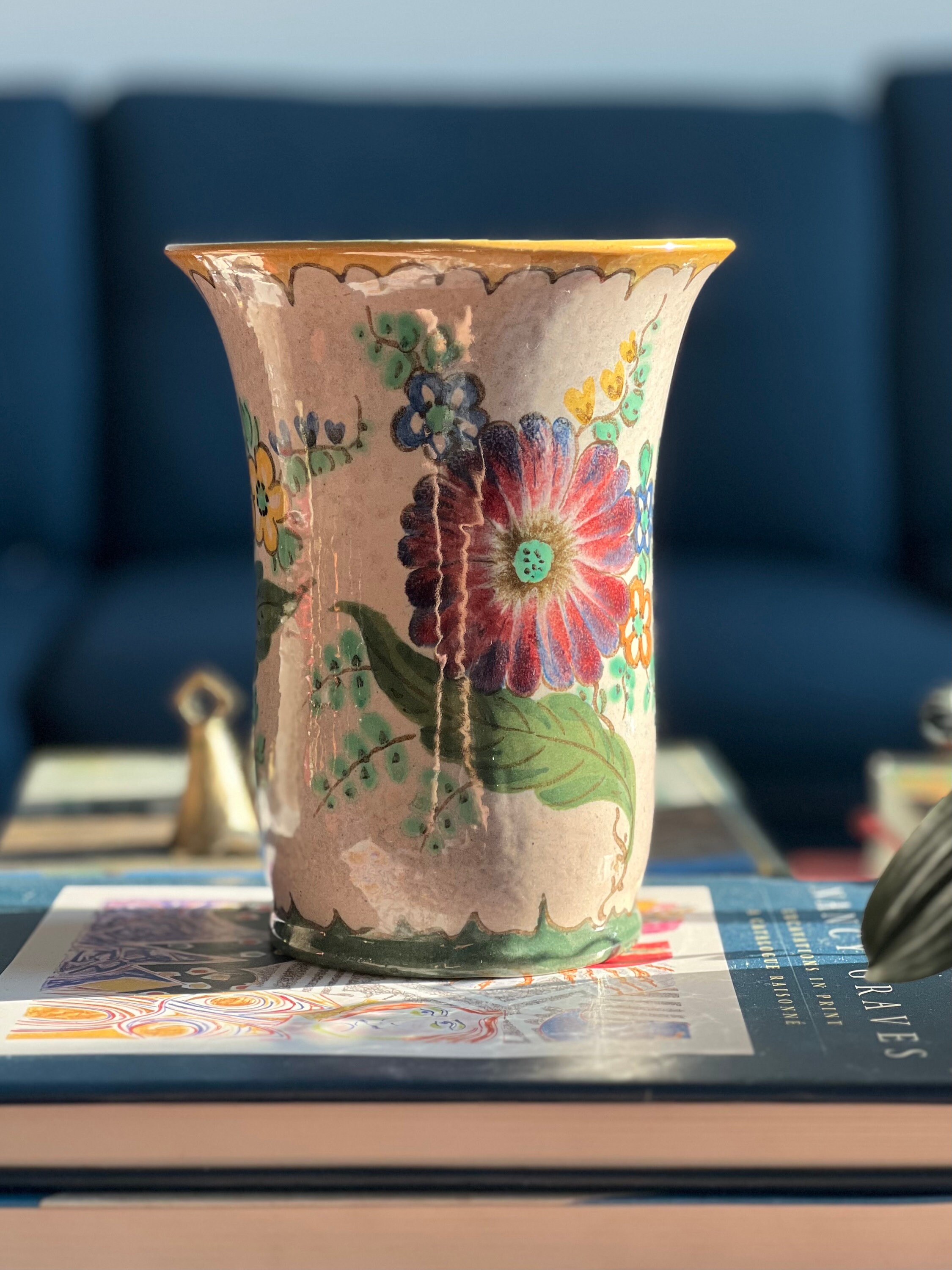 Vintage Royal Gouda Holland Handpainted Ceramic Floral Vase - Etsy