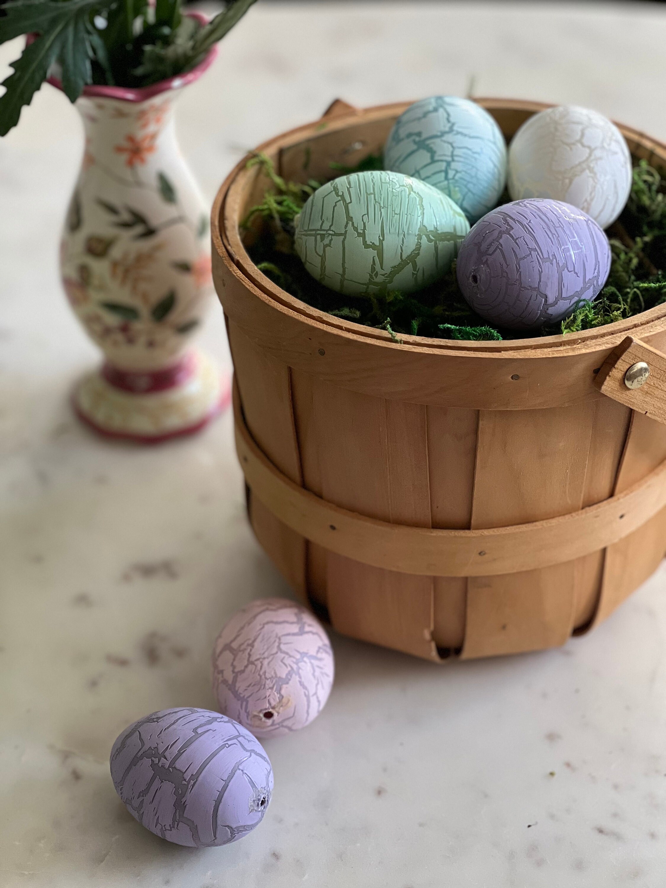 Vintage German Hand Painted Plaster Spring Easter Eggs - Etsy