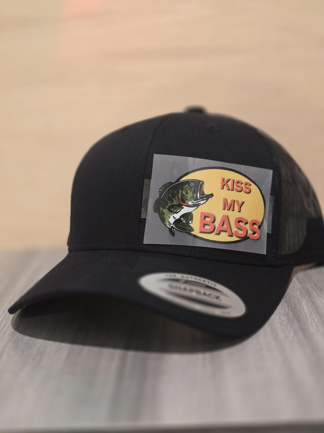 Funny Fish Hat (kiss My Bass) DTF - Etsy