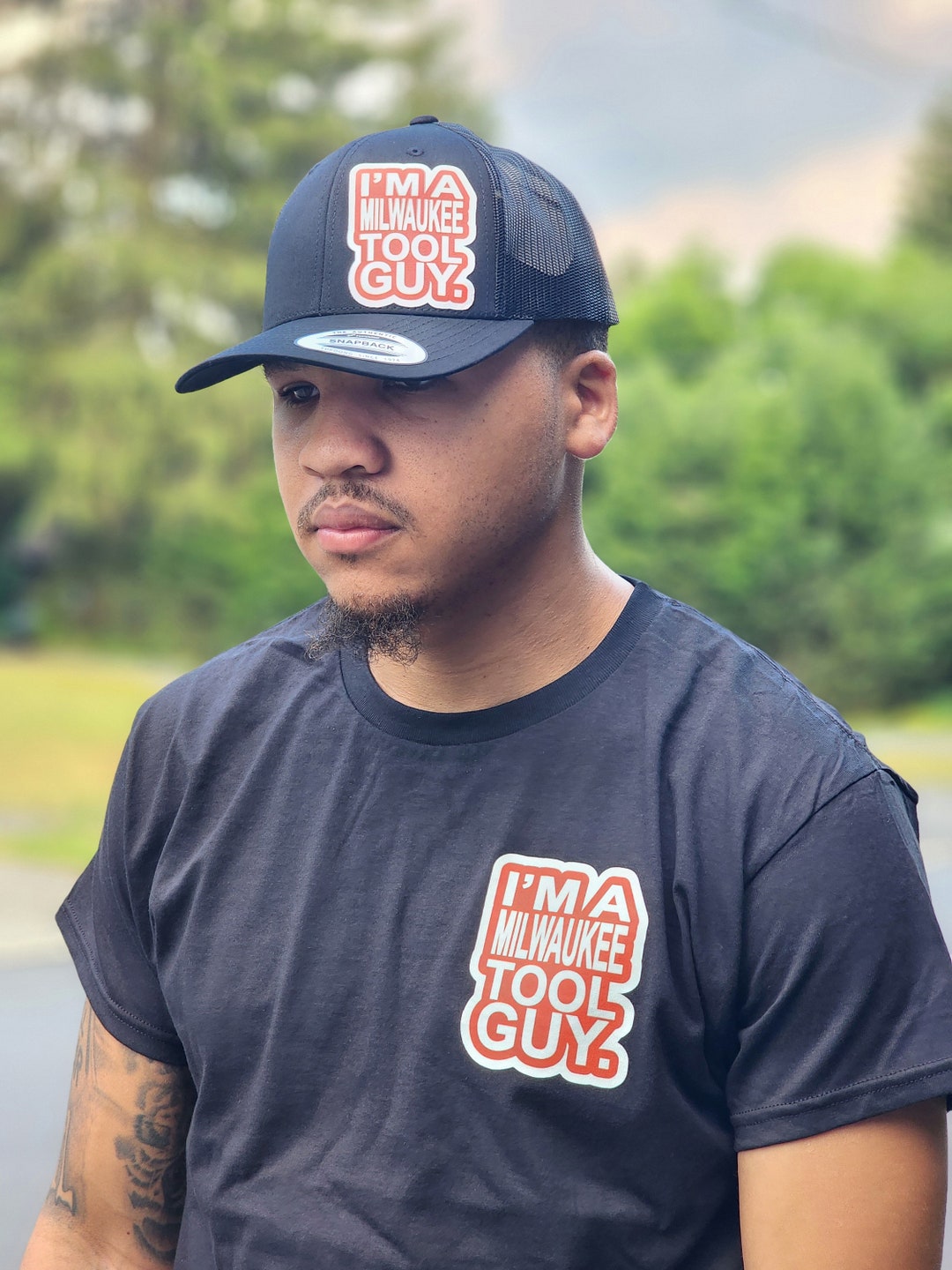 Milwaukee Dft Patched Curved Hat With Free Matching Tshirt Many Shirts ...