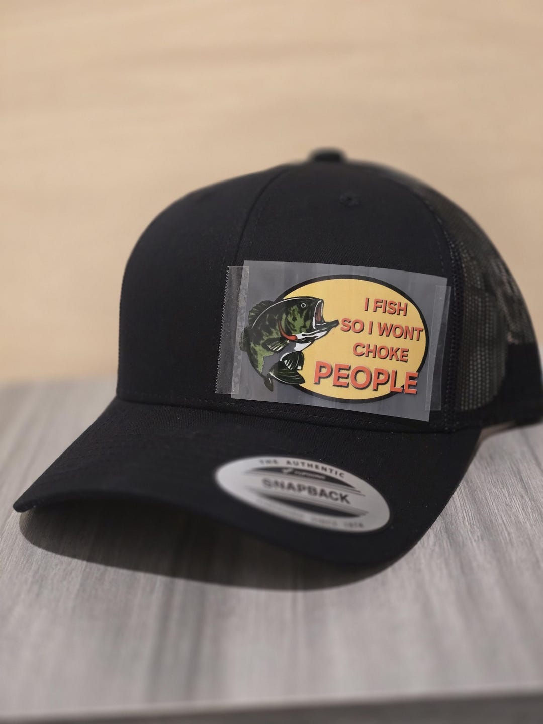 Funny Fish Hat (I Fish so I Wont Choke People) DTF - Etsy