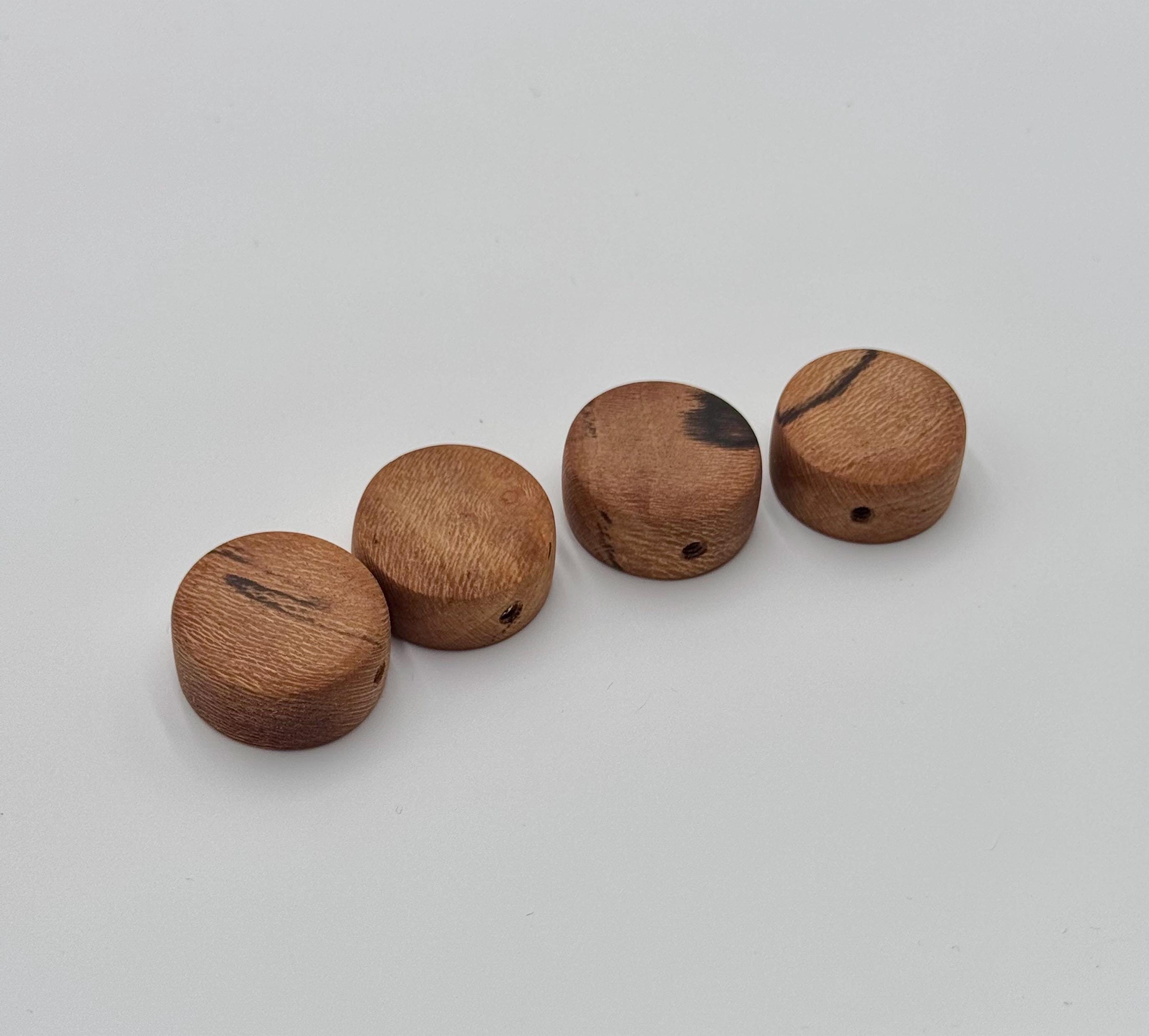 Handmade Sycamore Wood Knobs Precision Bored to 6mm Odie's Oil Finish ...