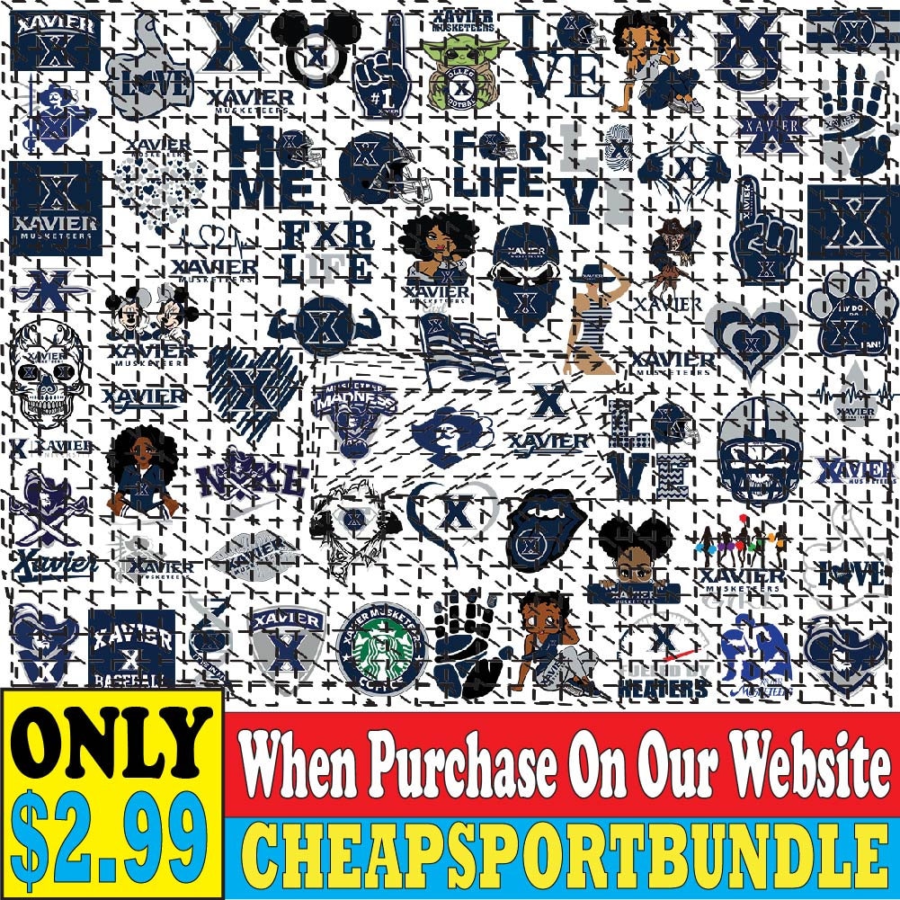 Xavier Musketeers Teams Bundle Svg, Xavier Musketeers Svg, N-C-A-A ...