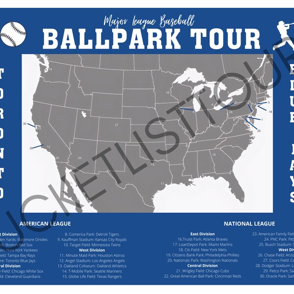 Mlb Team Poster - Etsy