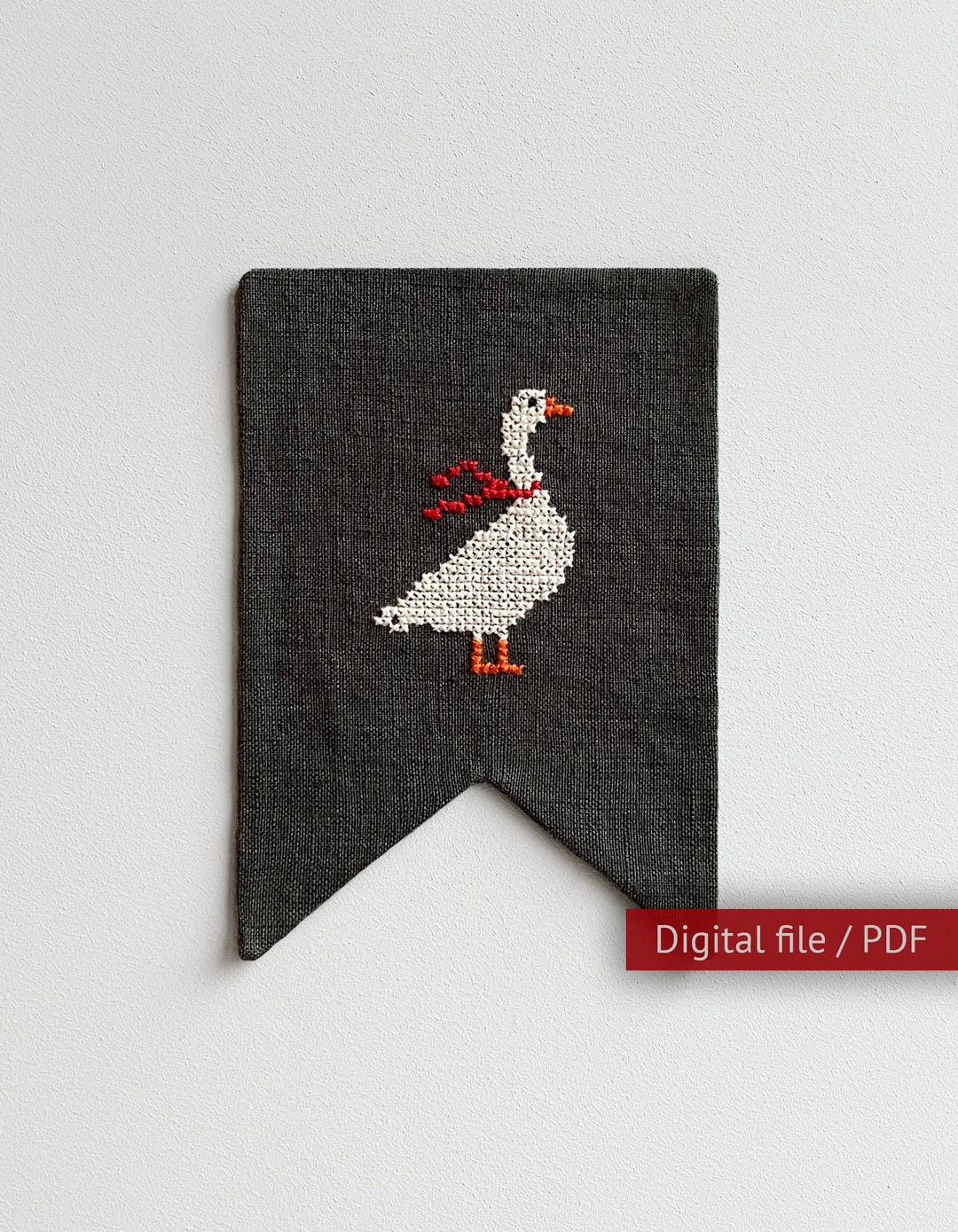 Cross Stitch Pattern for Beginners Goose, Christmas Cross Stitch ...
