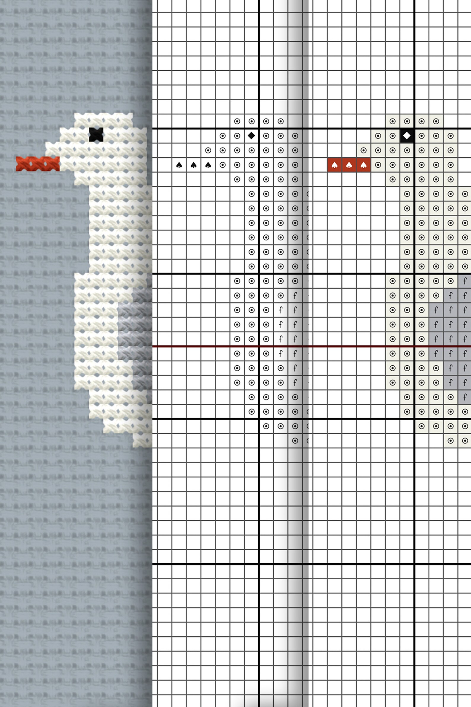 Gull Cross Stitch Pattern for Beginners, Marine Embroidery, Embroidered ...