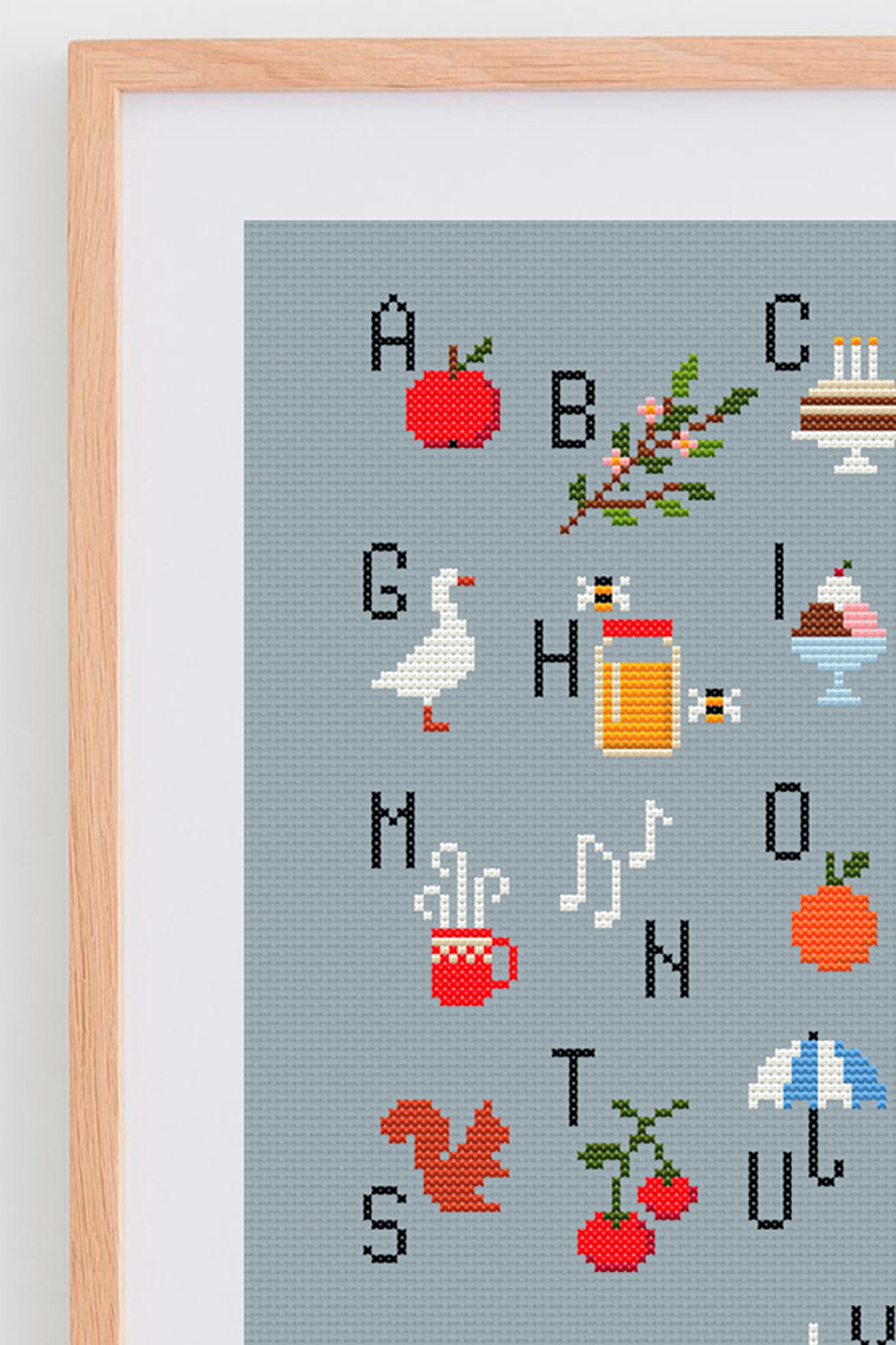 Alphabet сross Stitch Pattern, ABC Embroidery, Mini Cross Stitch - Etsy