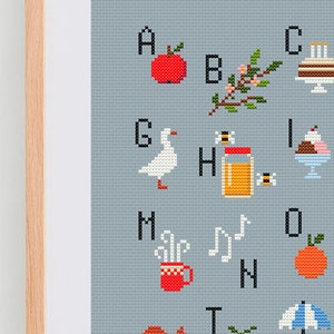 Alphabet сross Stitch Pattern, ABC Embroidery, Mini Cross Stitch - Etsy