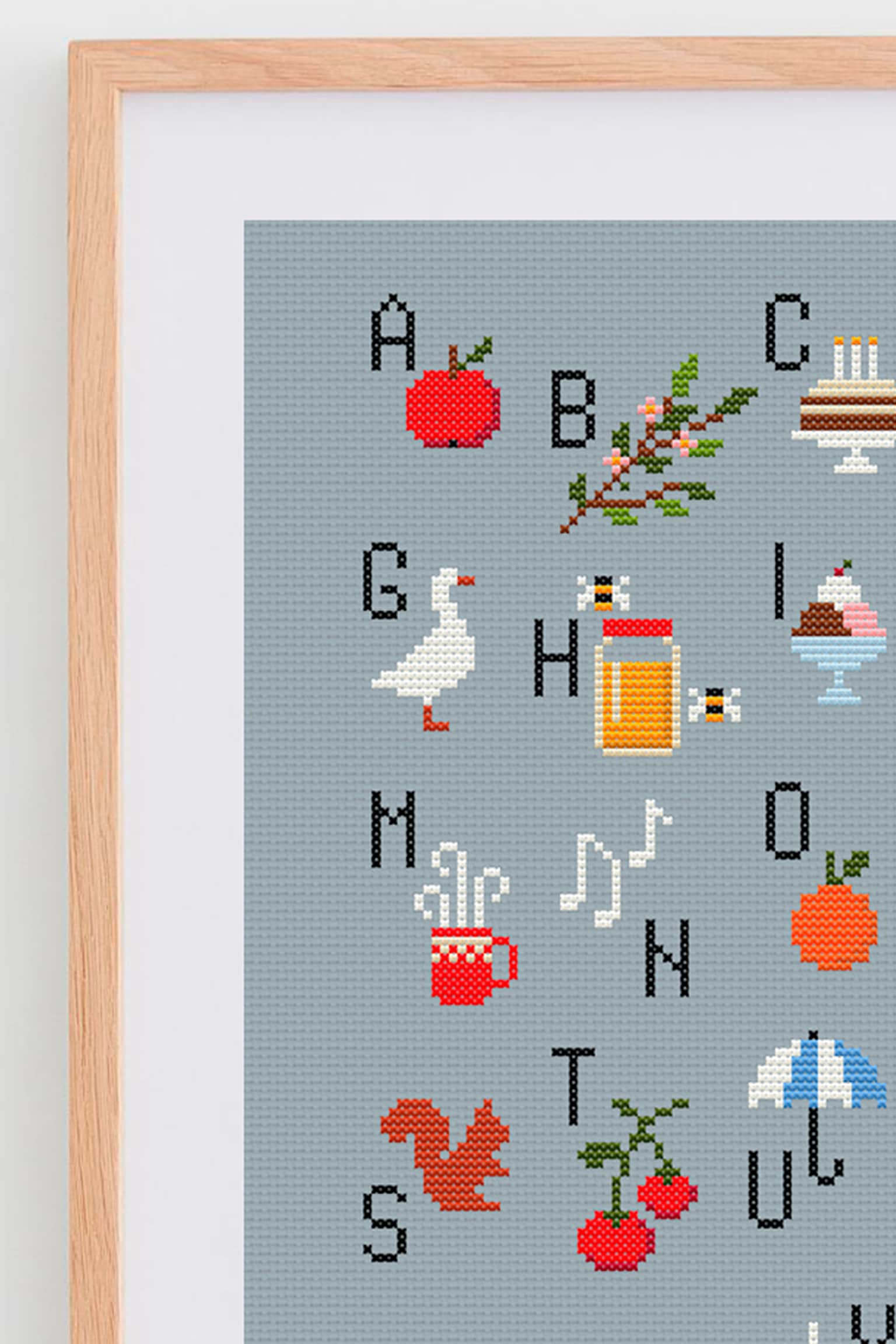 Alphabet сross Stitch Pattern, ABC Embroidery, Mini Cross Stitch - Etsy