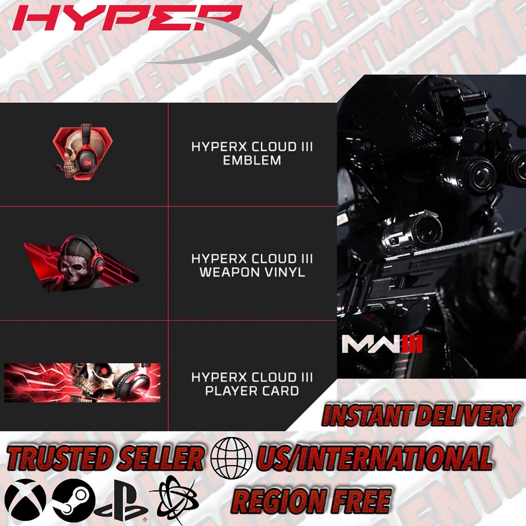 Call of Duty Modern Warfare III MW3 Hyperx Bundle - Etsy UK
