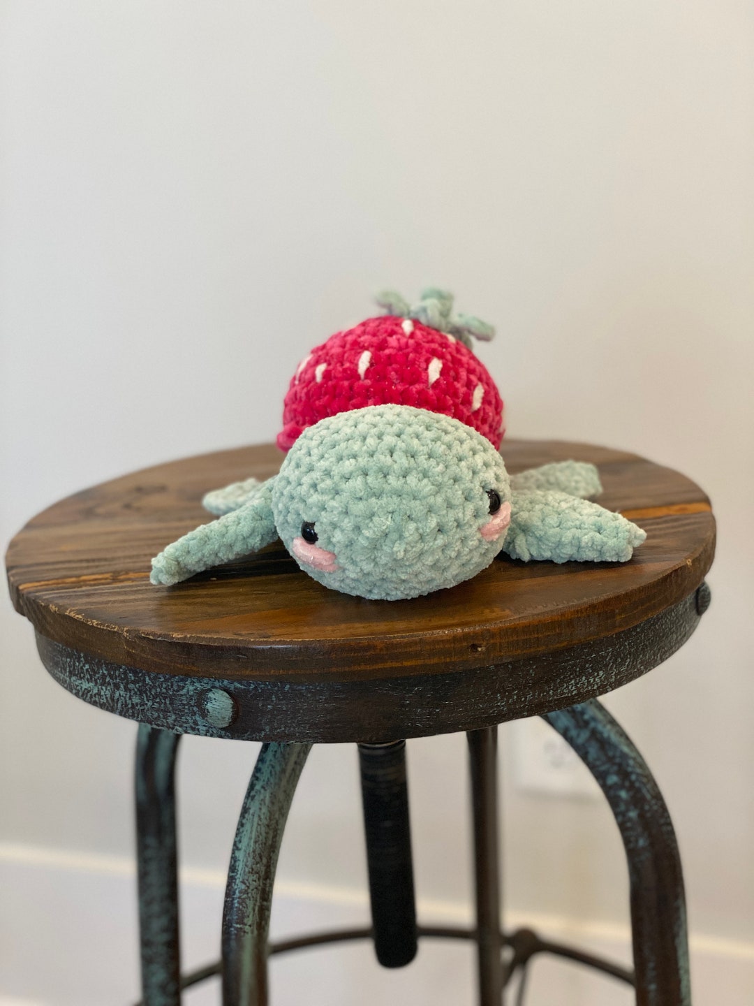 Strawberry Turtle Crochet Plush - Etsy