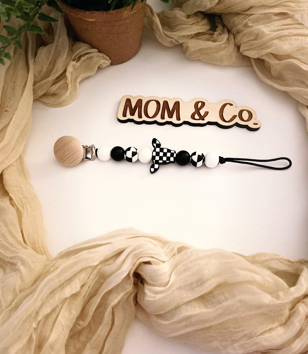 Black & White Bull Pacifier Clips / Safe / Western / Baby / Boy / Girl ...