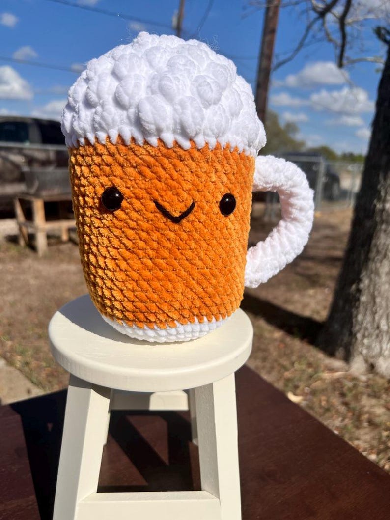 Beer Mug Crochet Plushie Stuffed Plushie Handmade Gifts Amigurumi - Etsy