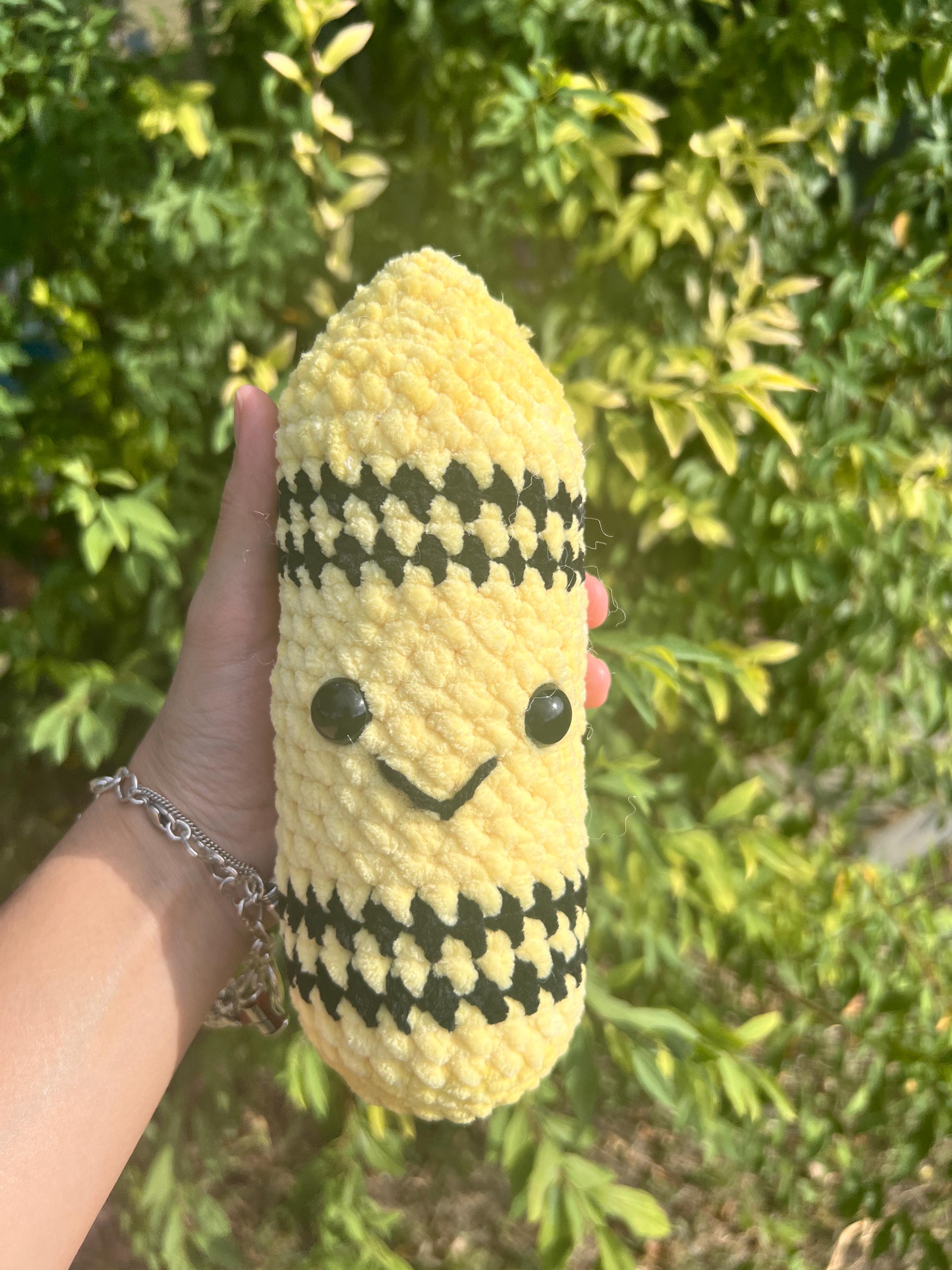Crayon Crochet Plushie Stuffed Animal Amigurumi Handmade School Teacher ...