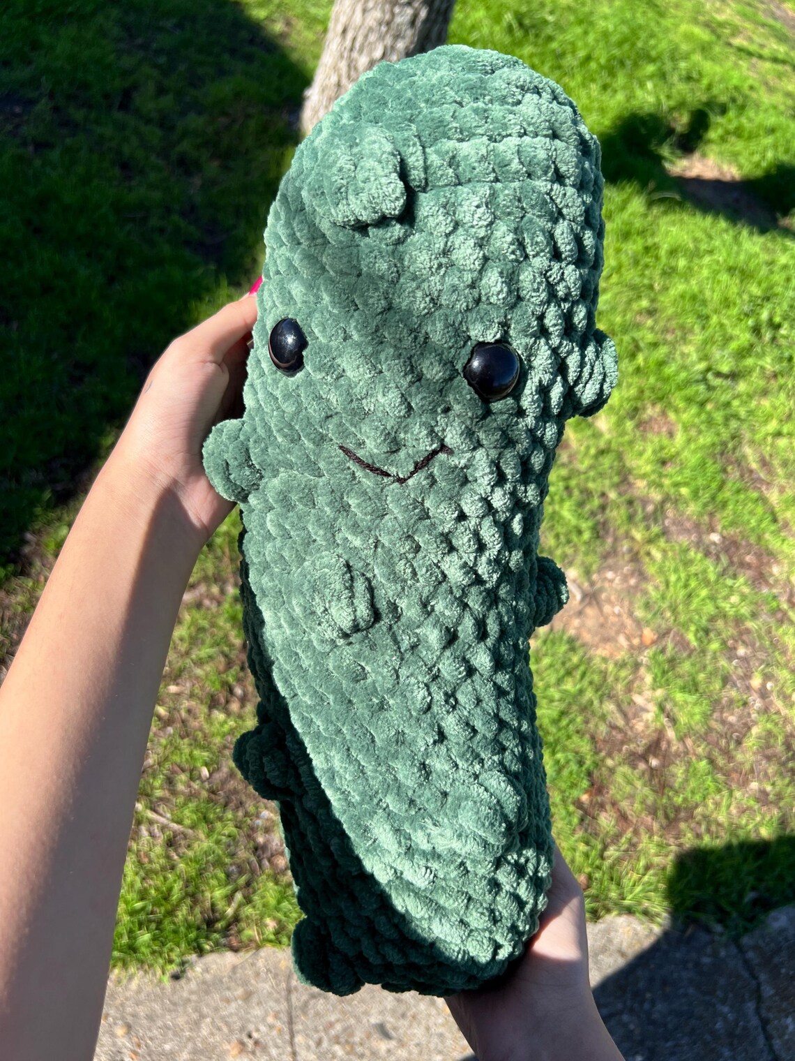 Small, Medium or Large Pickle Crochet Plushie Stuffed Animal Amigurumi ...