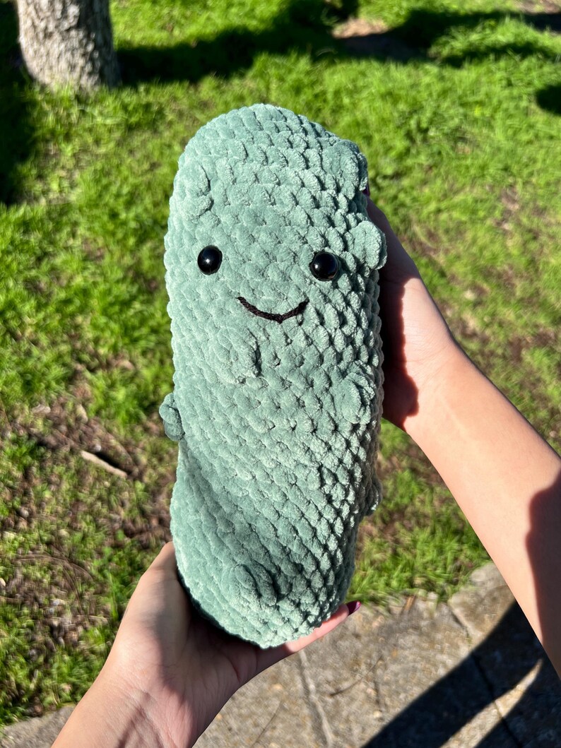 Small, Medium or Large Pickle Crochet Plushie Stuffed Animal Amigurumi ...