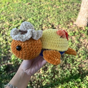 Scarecrow Turtle Stuffed Animal Crochet Plushie Amigurumi - Etsy