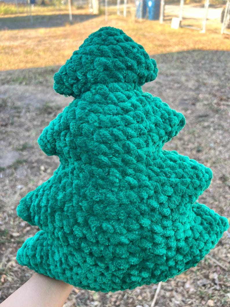 Christmas Tree Crochet Pillow Stuffed - Etsy