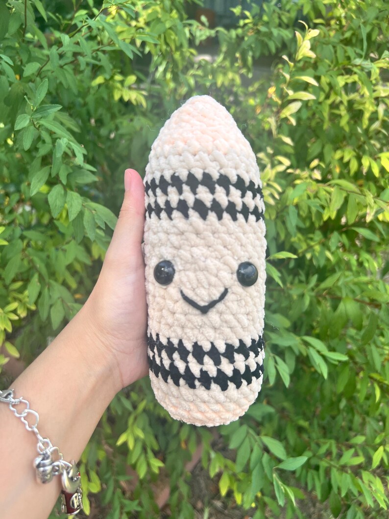 Crayon Crochet Plushie Stuffed Animal Amigurumi Handmade School Teacher ...