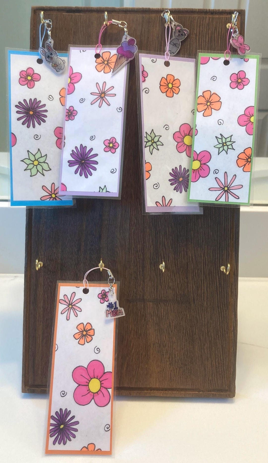 Floral Bookmarks: (pick 1 of 5 and Message Me Your Choice) - Etsy