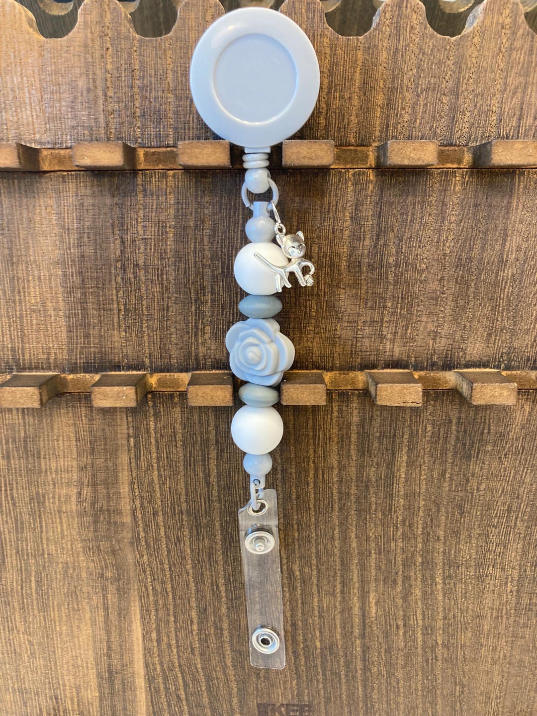 Beaded Rod ID Badge Holder - Etsy