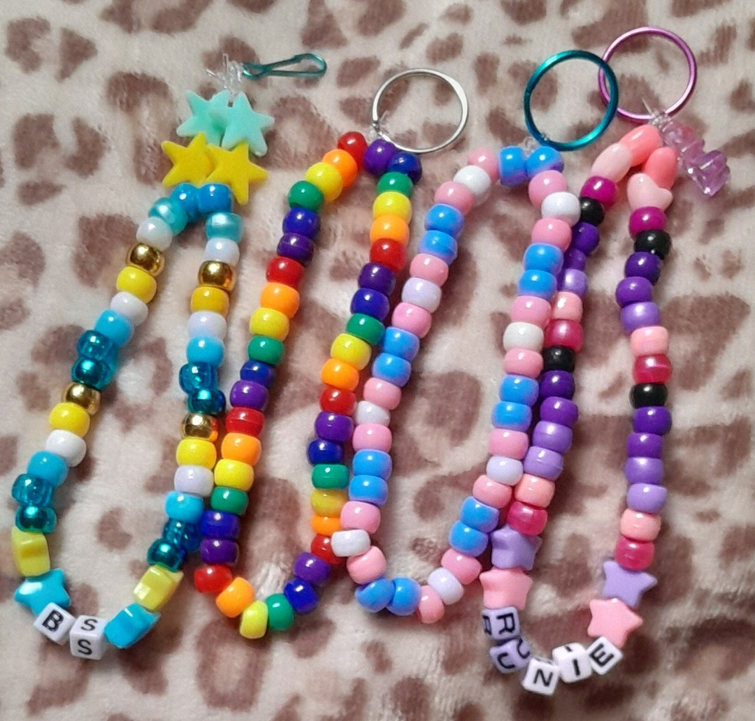 CUSTOM KANDI KEYCHAINS Dangly Beaded Keychains, the Way You Want Them ...