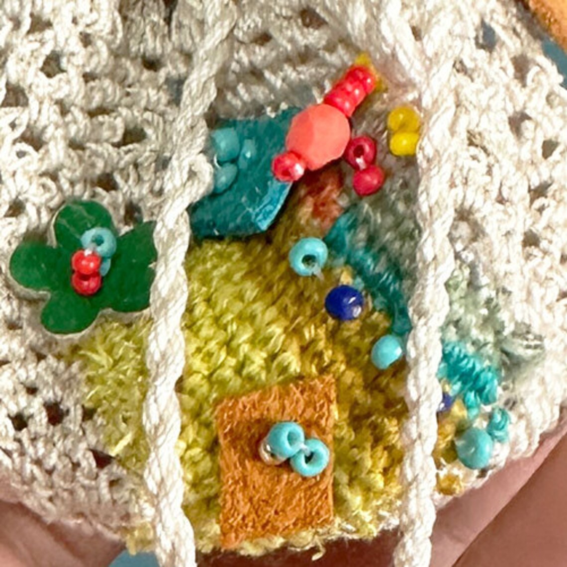 Amulet, Bohemian Neckless Pouch, Crochet Pouch Amulet - Etsy