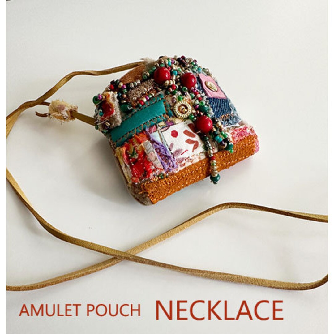 Amulet, Bohemian Neckless Pouch, Fiber Art Amulet Pouch - Etsy