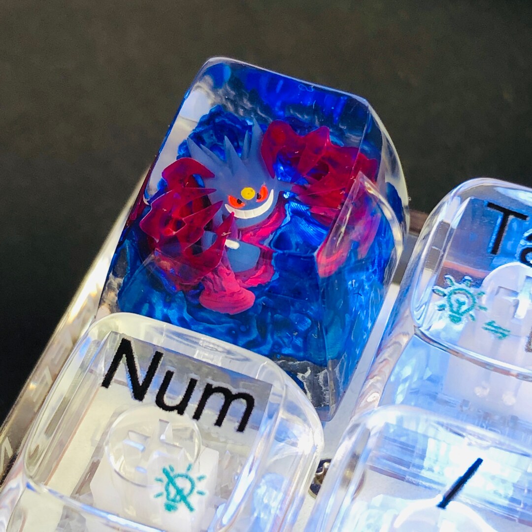 Gengar Custom Craftsman Keycaps, Pokemon Keycaps Liquefied Keycaps ...
