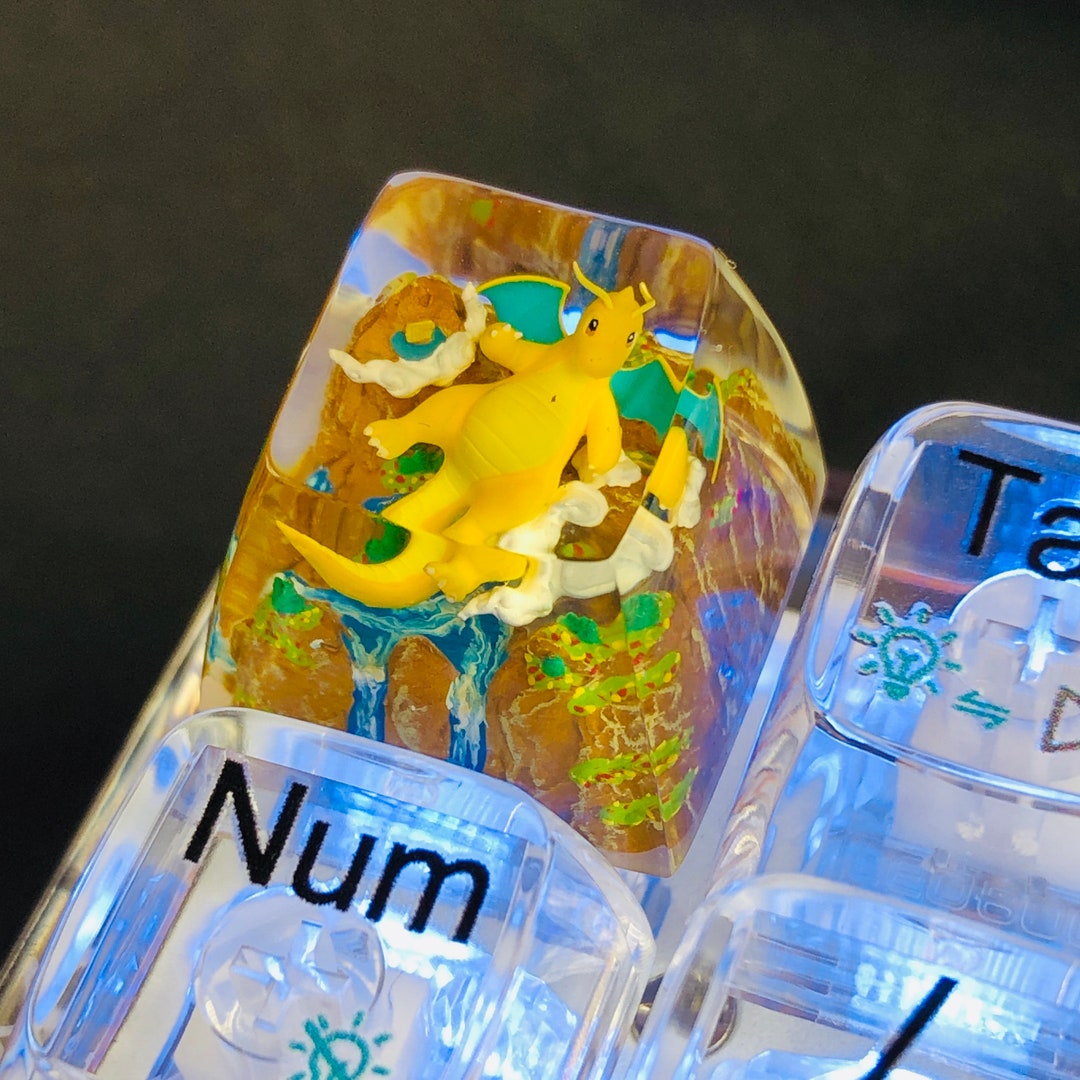 Dragonite Custom Craftsman Keycaps, Pokemon Keycaps Liquefied Keycaps ...