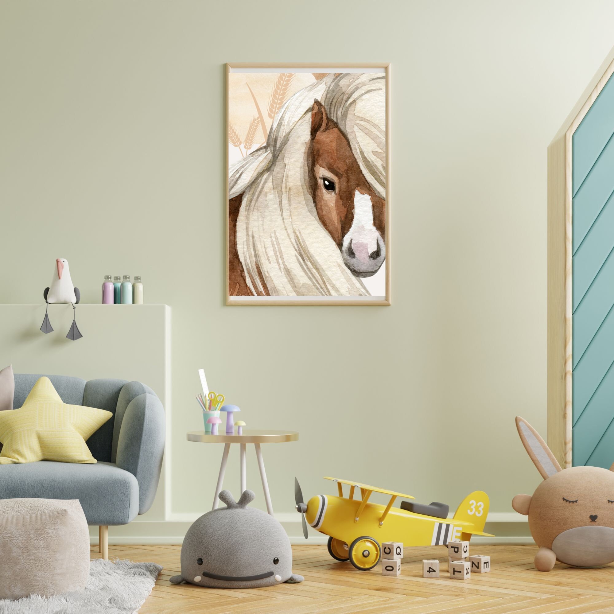 Farm Charm Pony Poster - Etsy
