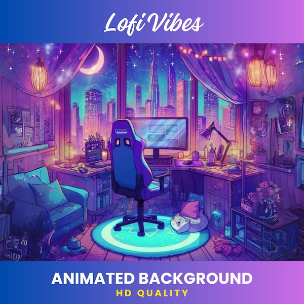 Animated Background Lofi Nostalgic Apartment Vtuber Background Lofi ...