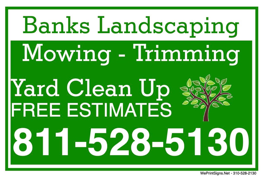 Landscaping Sign - Etsy
